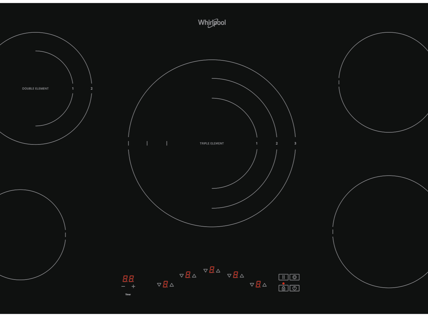 Built In Elec Ceramic Hob 90cm